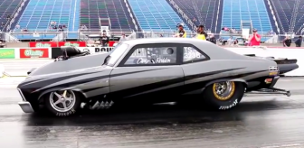 BRUTAL BLOWN '70 CHEVY NOVA RUNS 7 SECONDS @ RT66 | Hot Cars