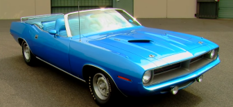 BLUE FIRE 1970 PLYMOUTH CUDA 340 CONVERTIBLE | Hot Cars