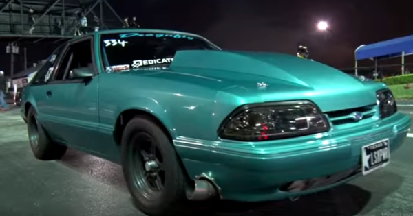 Flying Twin Turbo Fox Body Mustang | Drag Racing | Hot Cars