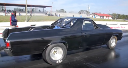 Watch This Sinister Chevy El Camino Drag Racing | Hot Cars