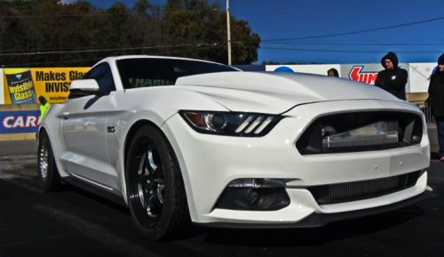 Twin Turbo Mustang Runs 9's Testing On Low Boost | Hot Cars
