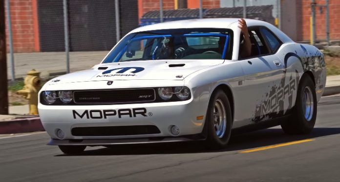 V10 Powered Dodge Challenger Drag Car Up Close | Hot Cars