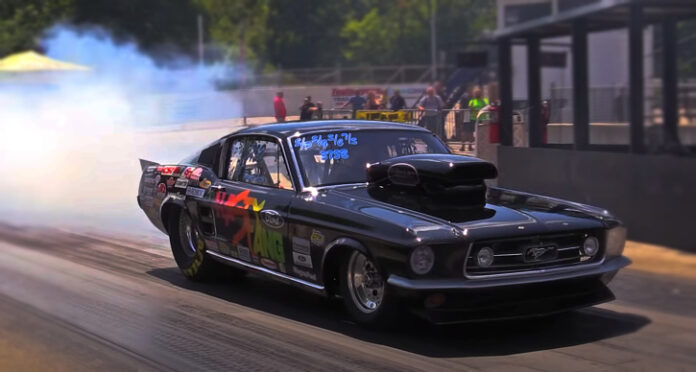 Menacing Ford Mustang Running Strong at the Strip