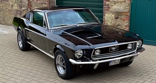 Black on Black 1968 Ford Mustang Fastback GT 390