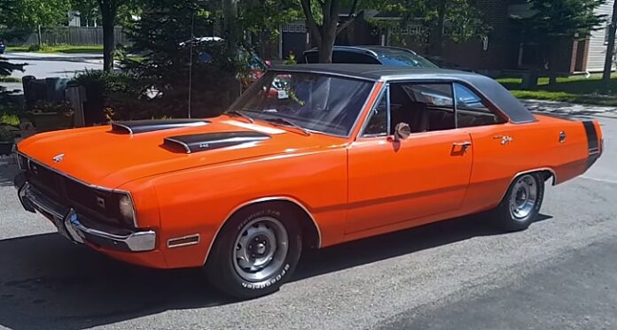 Hemi Orange 1970 Dodge Dart with Angry Sounding 340 V8